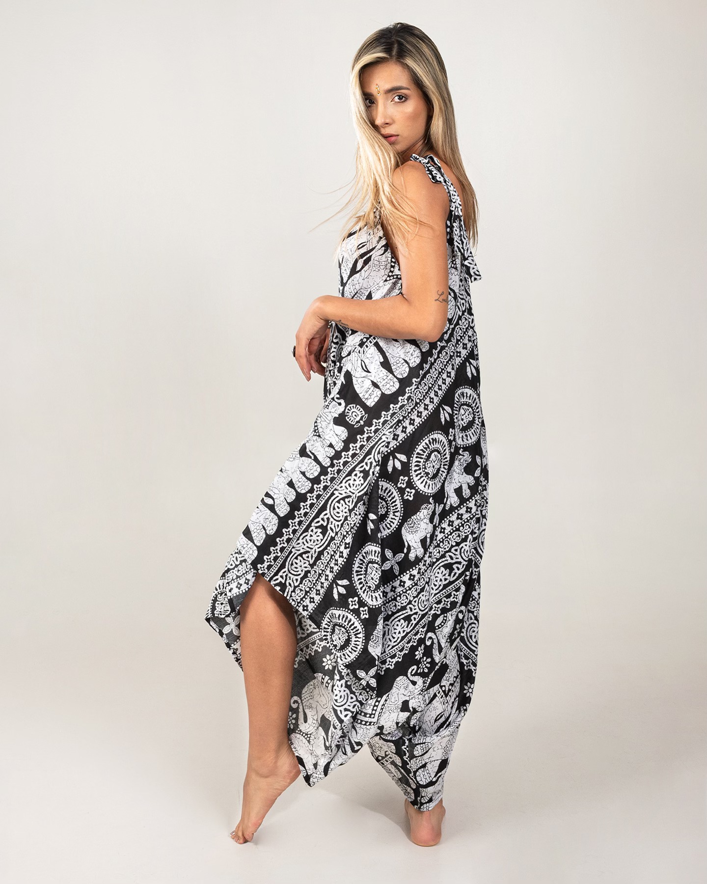 Enterizo pantalón baggi, estampado elefante – Kirfa