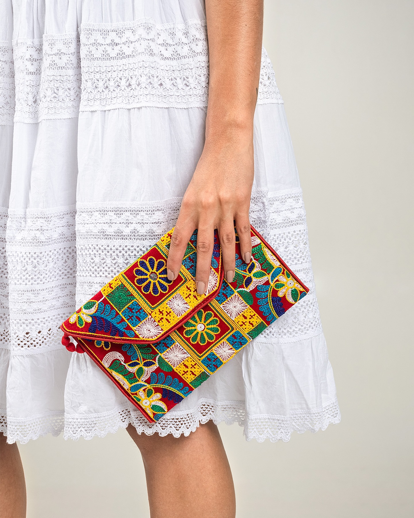 Bolso clutch Rangoli en sobre – Kirfa