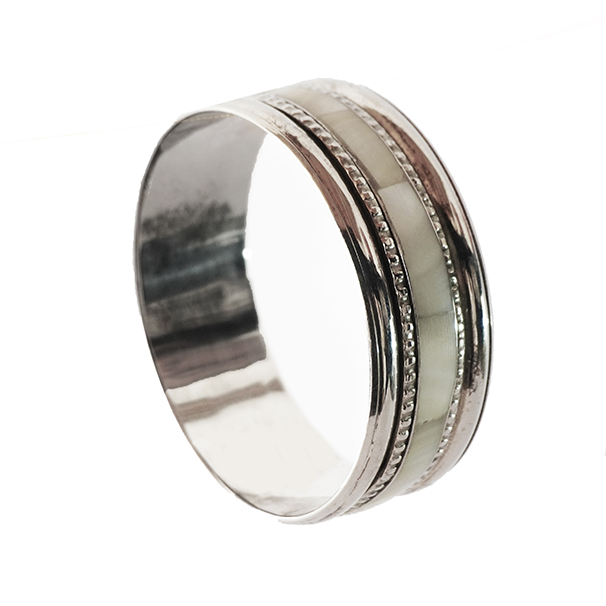 Brazalete en acero y nacar – Kirfa