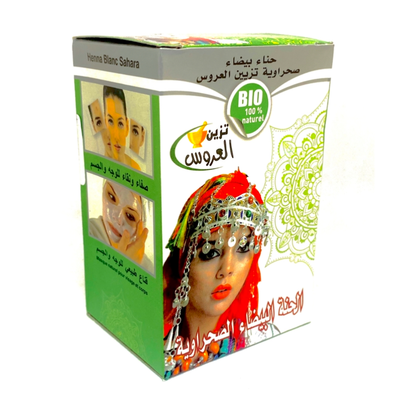 Mascarilla Henna blanca Marroqui – Kirfa