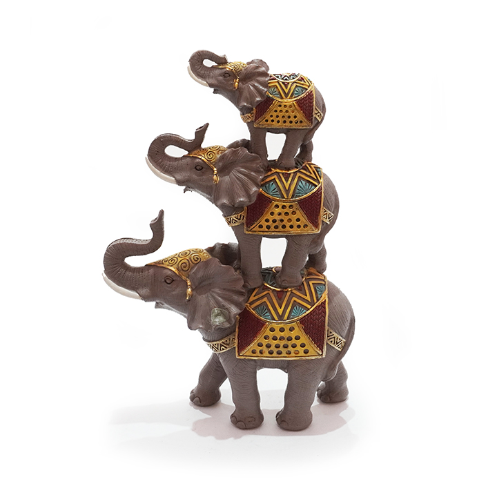 Elefantes acrobatas en polirecina – Kirfa