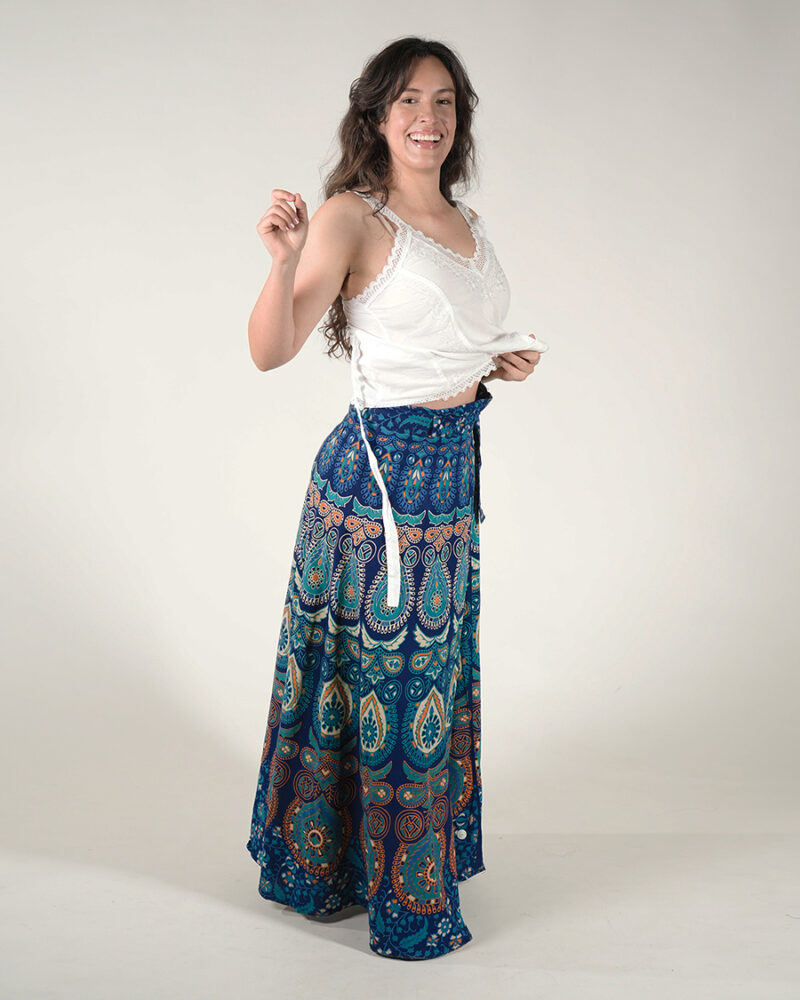 Falda larga mandala envolvente India – Kirfa